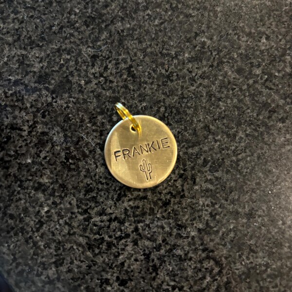 Simple Custom Hand Stamped Dog Tag, Dog Tags for Dogs, Pet Id Tag ...
