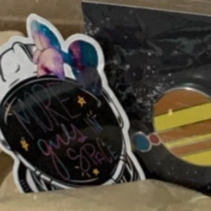 Space Pizza Sticker Space Sticker Water Bottle Sticker - Etsy