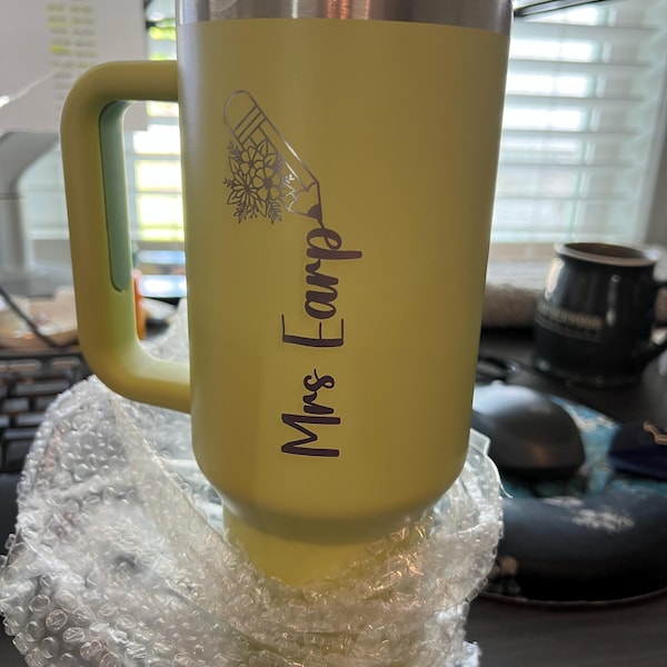 Personalized Stanley 40oz Cup, Custom Valentine's Day Gift, Monogrammed ...