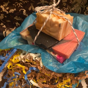 Soap Sample Pack Handmade Soap Variety Stack Mini Soap Bundle Travel ...