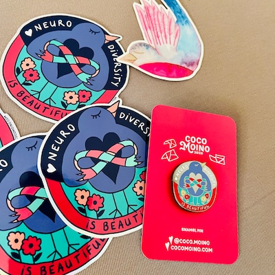 Neurodiversity is Beautiful Sticker, Holographic Autism Sticker, ADHD ...