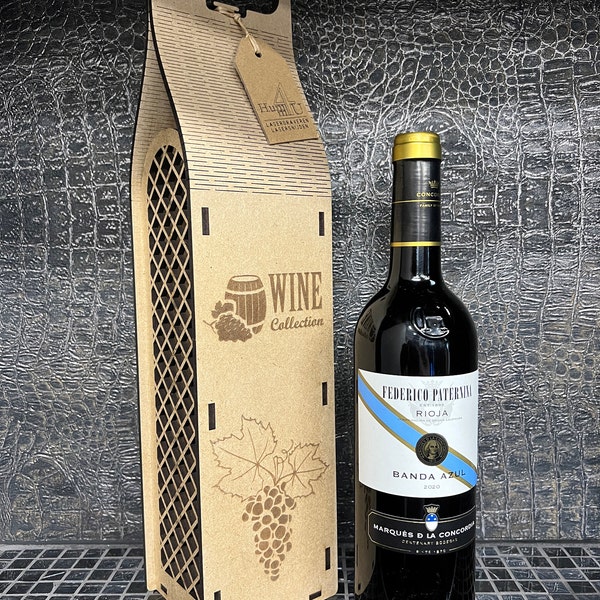 Beautiful Wine Box 4 Mm Plywood Dxf File for Cnc Router or Laser Cut ...