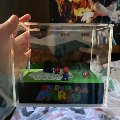 Diorama De Cubo De Super Mario 64 - Etsy