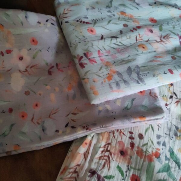 Double Gauze Fabric Digital Printed, Muslin Fabric, Double Gauze Fabric ...
