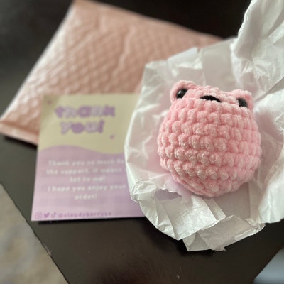Crochet Mini Frog Plushie Amigurumi Plush Frog Plush Cute Frog Froggie ...