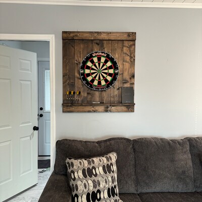 Handmade Rustic Dart Board Backboard Free Shipping Norwegian Pine Game ...