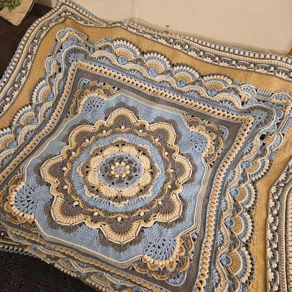 Blooming Joy Crochet Blanket Pattern: Vintage Vibe Photo Tutorial (PDF ...