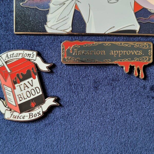 BG3 Companion Approval Badge Enamel Pins | Astarion, Karlach, Gale ...