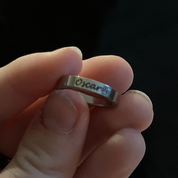 Engraved Rings for Women Handmade Jewelry Rings Personalized Stackable ...