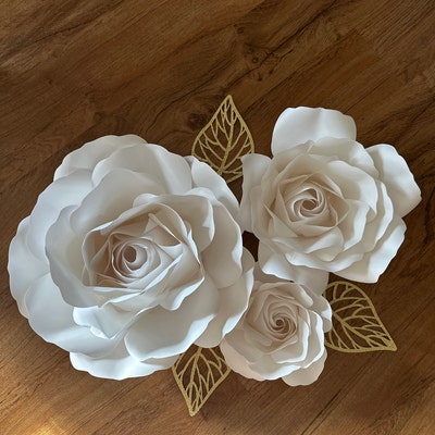 Giant Paper Rose Patterns & Tutorials DIY Paper Flower - Etsy