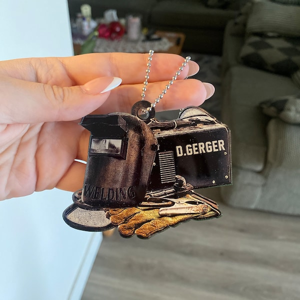 Welder Personalized Keychain, Welding Supplies Keychain, Welder Lover ...