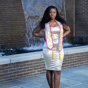 Satin Graduation Stole - Etsy