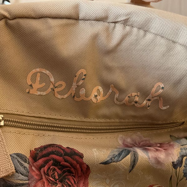 Iron on Fabric Name Applique Floral Fabric Name for Iron on Iron on ...