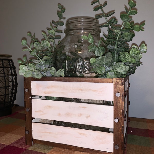 Rustic Crate / Digital Laser Cut SVG File / Glowforge / Home Decor ...