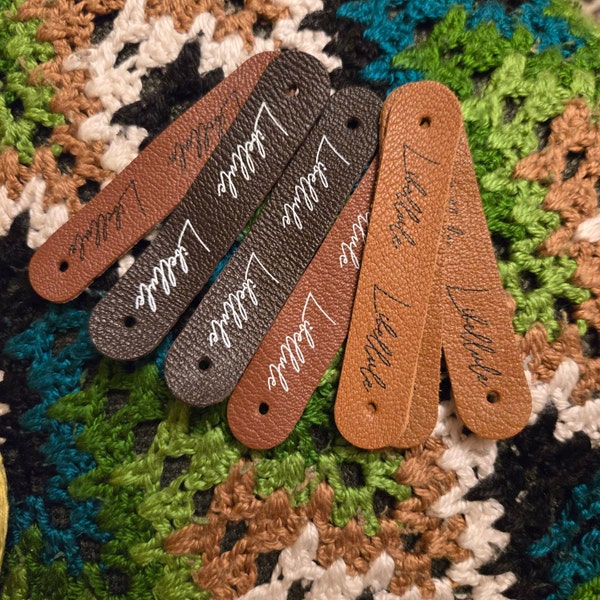 Personalized Leather Zipper Pulls – Set of 40 Custom Zip Pullers for ...