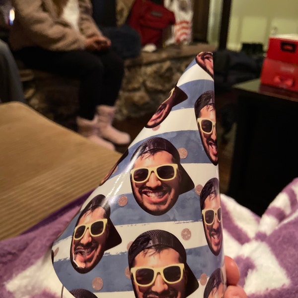 Custom Face Party Hat - Photo Party Hat - Personalized With Your Photo ...