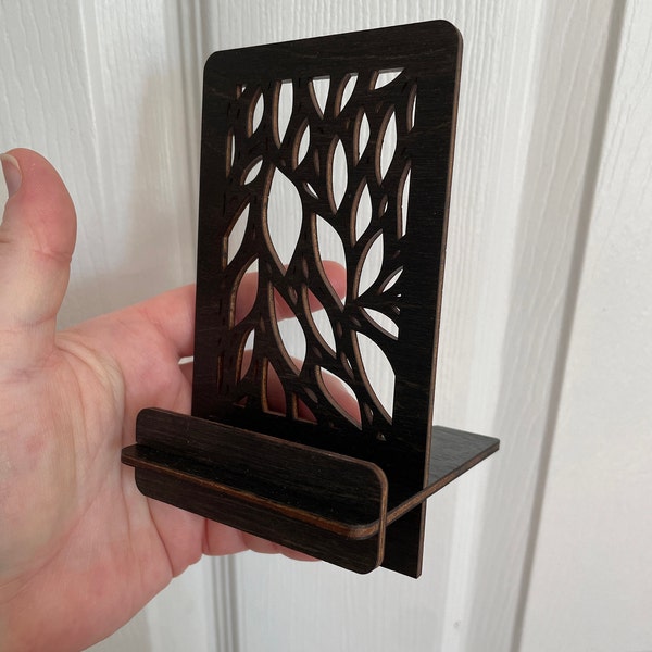 Wooden Phone Stand, Laser Cut Phone Stand,cell Phone Stand, Wooden ...