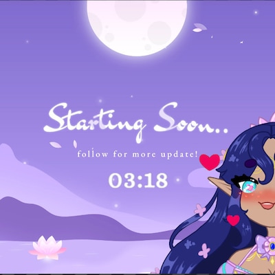 Nightfall Reverie Animated Stream Screens/transition/stream - Etsy