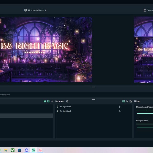 Vtuber Animated Background Gamer Bar Twitch Stream Overlay Vtuber ...