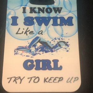 Choice of TWO Vinyl swim Sticker swim gift swim team gift | Etsy