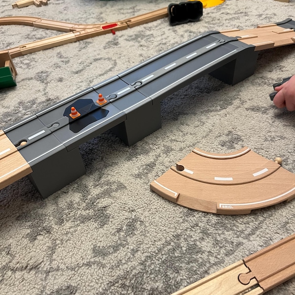 Strain Reliever Track for Wooden Train Sets - Compatible With BRIO and ...