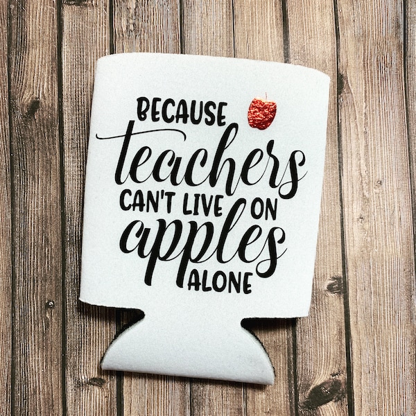 Because Teachers Can't Live on Apples Alone SVG / Teacher Svg ...