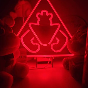 FNAF Security Breach Warning Sign Neon Like LED Light - Etsy Israel