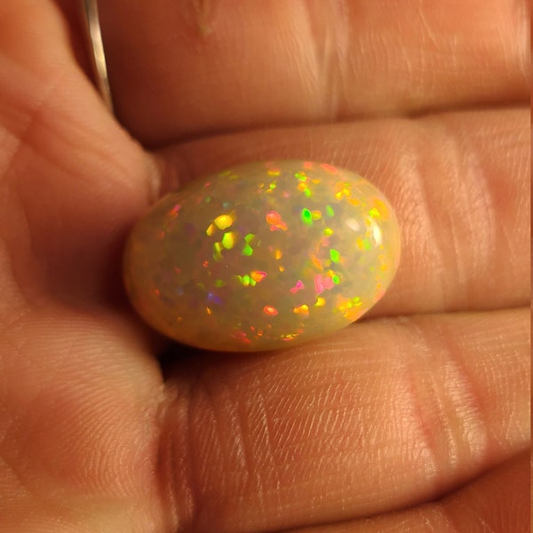 Red & Green Flame Fire Cherry Black Opal Gemstone,oval Shape Loose ...