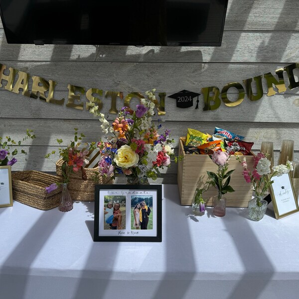 Graduation Signs Bundle, Modern Graduation Table Signs, Minimalist ...