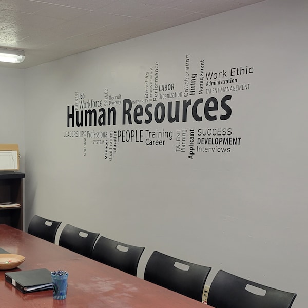 Office Wall Decal Human Resources Wall Sticker Office Decor Inspire ...