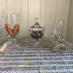 Slant Cut Glass Bowl H-8 10 Half Cut Thick Tilt | Etsy