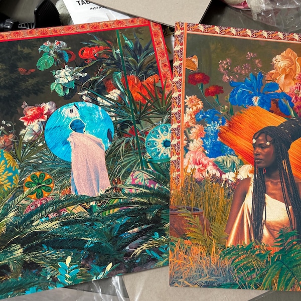 African Afro Futurism Afrocentric Art Print, Eclectic Eccentric Vivid ...