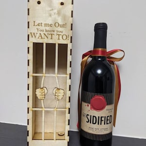 Jailed Wine Box 3mm Box wine Box Digital File... Svg-dxf-ai Immediate ...