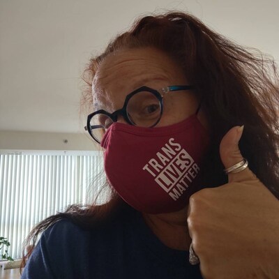 Trans Lives Matter Adjustable and Reversible Face Mask, Cover Your ...