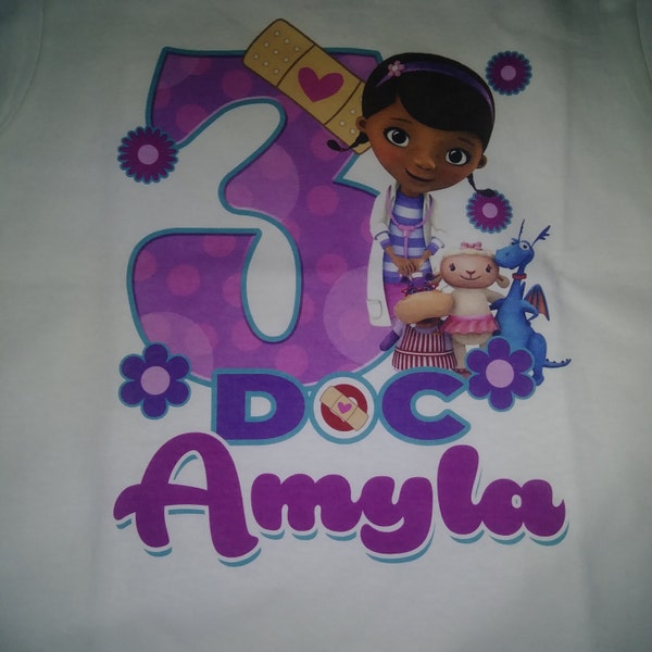 Doc Mcstuffins Birthday Shirt, Doc Mcstuffins Birthday Tshirt, Doc ...