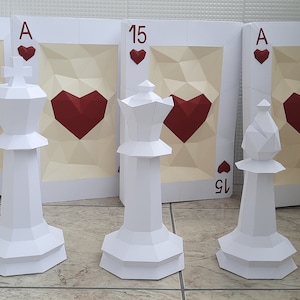Papercraft Giant Chess Pieces DIY Knight Rook Pawn Decoration - Etsy