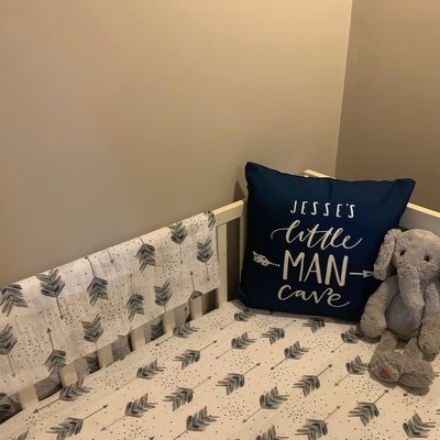 Personalized Pillow Case Little Man Cave Nursery Decor Boy - Etsy