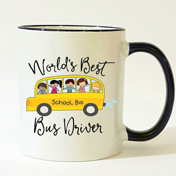 World's Best Bus Driver Mug / Personalize It / 11 or 15 Oz / Bus Driver ...