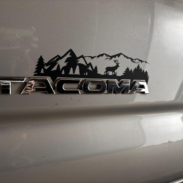 Subaru Logo Decal. Mountain and Evergreen Tree Themed. Outback and ...