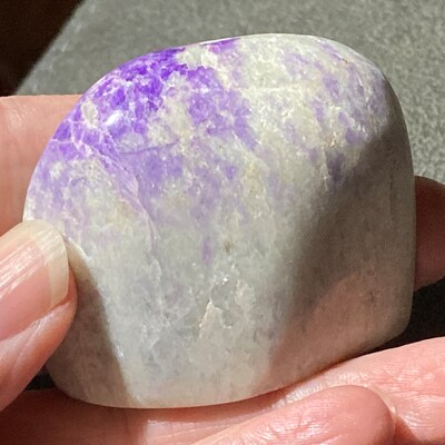 Pink Opal Palmstone Crystal Palm Stones Gallet Crystals - Etsy