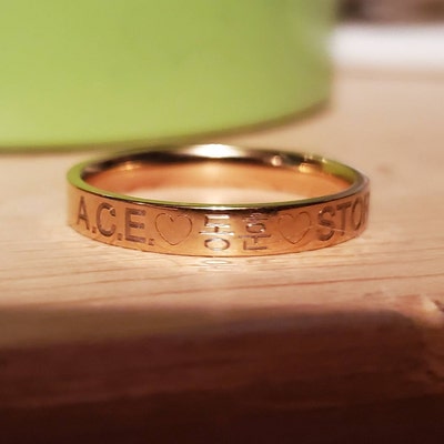 KPOP ENGRAVED RING/ Personalized, Kpop, Bias, Song - Etsy