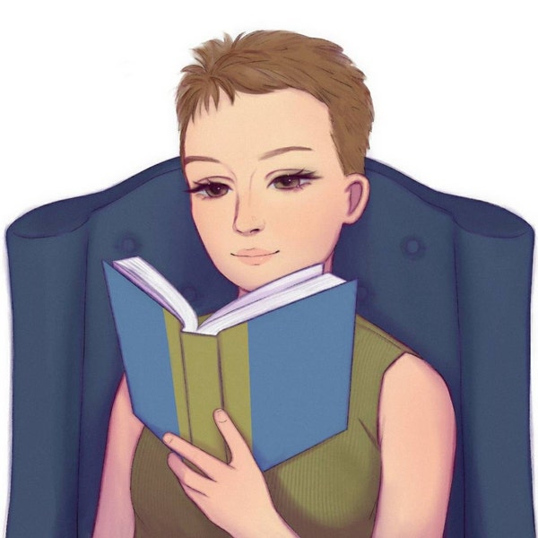 Cozy Custom Digital Portrait Drawing | Cute Personalized Commission ...