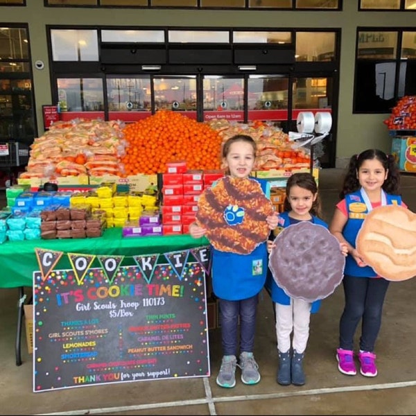 WEAR Your COOKIE! Girl Scout "caramel Delites" Cookies Booth Poster ...