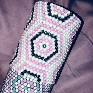 Candy Cane Rhinestone Pattern 24 Oz. Plump 63 Stones Wide Ss16/4mm ...