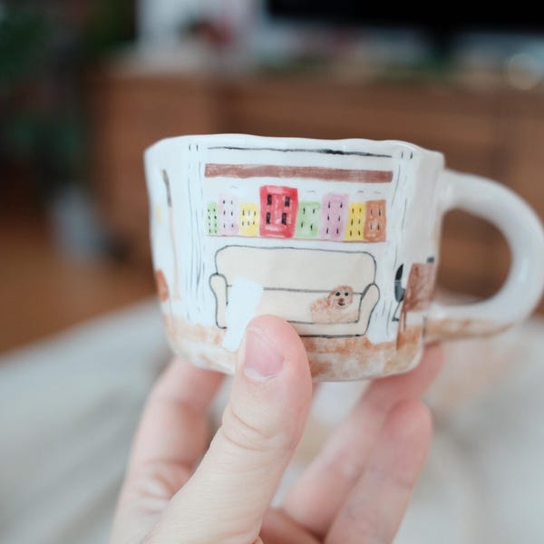 Bookish Mug, Library Bookshelf Ceramic Mug, Bookworm Tumbler, Unique ...