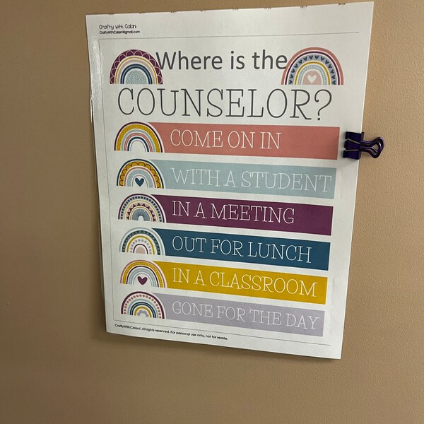 School Door Sign Template, Personalized Door Sign, Where is the ...