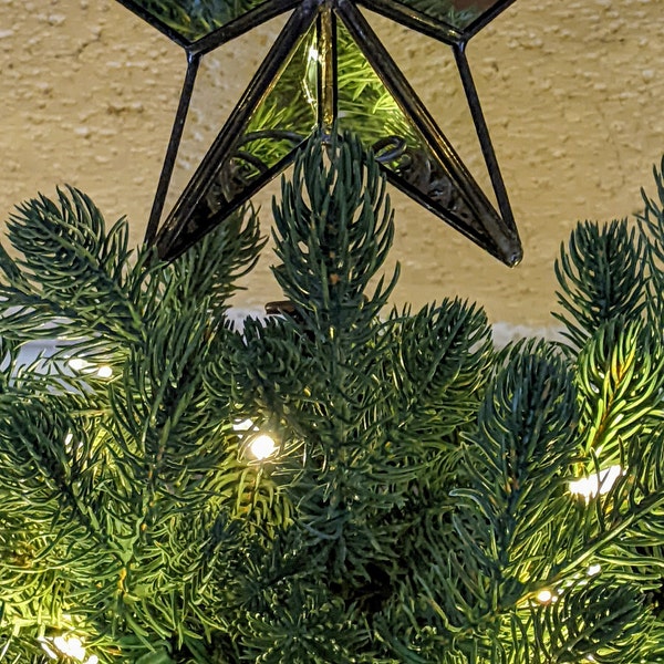 3D Stained Glass Christmas Tree Topper - Etsy