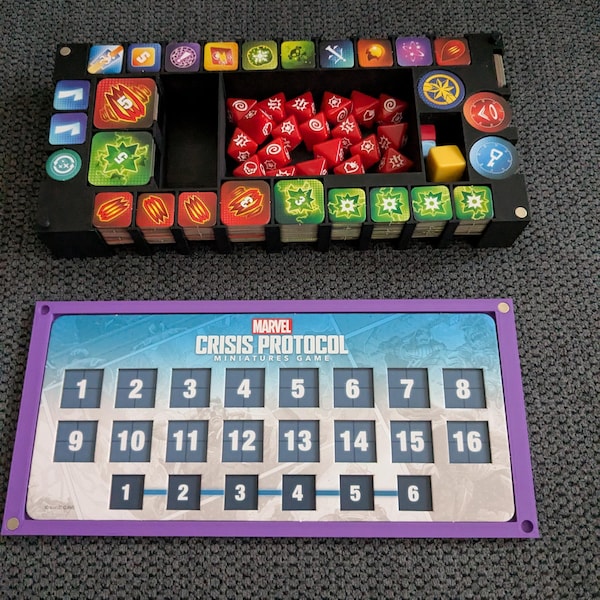 Marvel Crisis Protocol Token Holder, 3D Printed MCP Token Box & VP ...