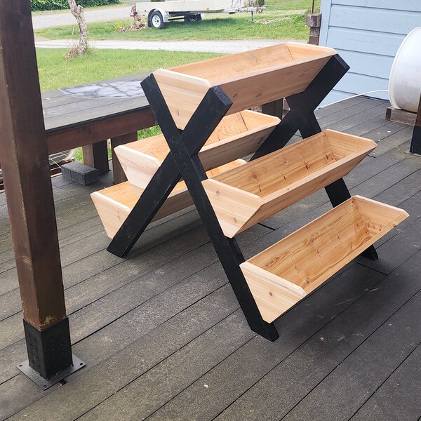5 Box Tier Planter Plans, Multi-tier Planter, Fence Picket Planter ...