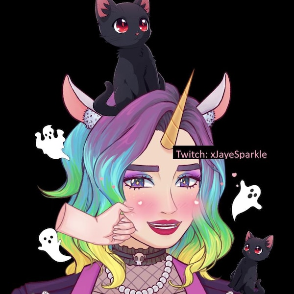 Animated Chat Box | Cute Twitch Overlay With Adorable Purple Love Angel ...